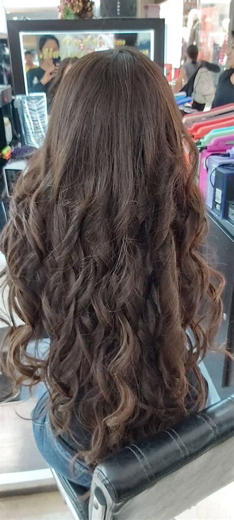 Cabello Largo Pelo Largo Con Ondas Cabello Largo Rizos Castaños