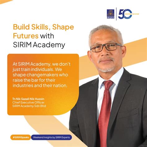 Sirim Sirim50 Redefiningthefuture Sirimspeaks Weekendinsights Sirim Berhad