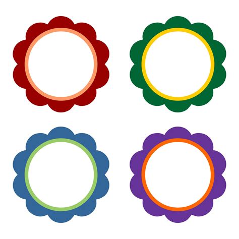 Scalloped Circle Templates Printable Free Circle Template Templates
