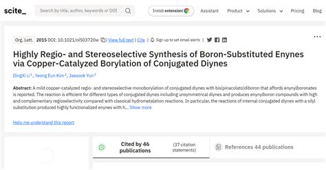 Highly Regio And Stereoselective Synthesis Of Boron Substituted Enynes