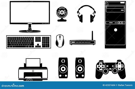 Computer Components Vector Set 42321604