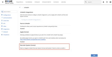 Configure Linkedin Recruiter System Connect Rsc Jobvite Help Center