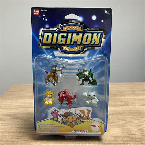 Vintage Digimon Digital Monsters Collectable Set 3 Bandai Mini Figures Etsy