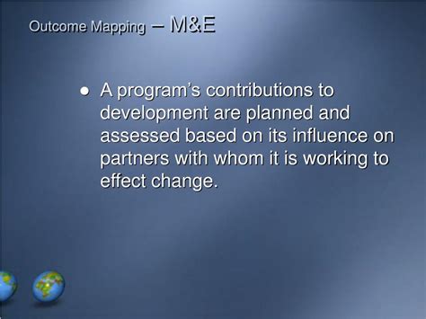 PPT Outcome Mapping PowerPoint Presentation Free Download ID