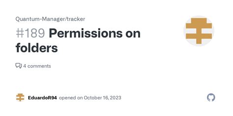 Permissions On Folders · Issue 189 · Quantum Managertracker · Github