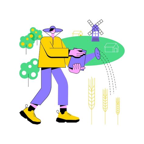 Premium Vector Sustainable Agriculture Abstract Concept Vector