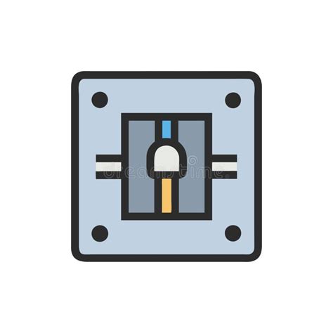 Stylish Light Dimmer Switch For Modern Interiors Stock Illustration