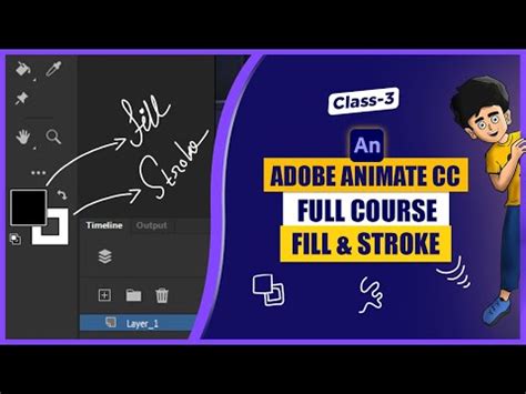Adobe Animate CC Bangla Tutorial Class Fill And Stroke D Animation Course Bangla YouTube