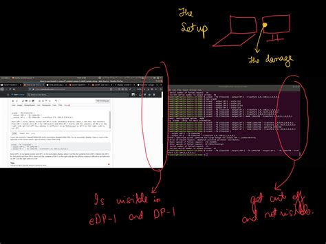 Multiple Monitors How To Use Xrandr To Crop Off Cracked Screen In