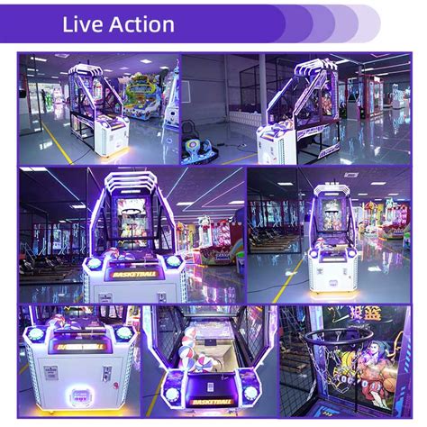 coin operated basketball machine with lcd screen funspace