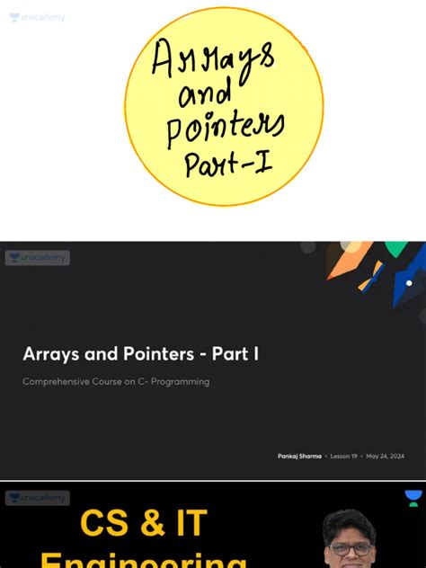 Arraysandpointerspartiwithanno Pdf