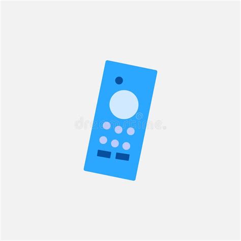 Remote Controller Flat Style Icon For Wireless Smart Tv Device Vector