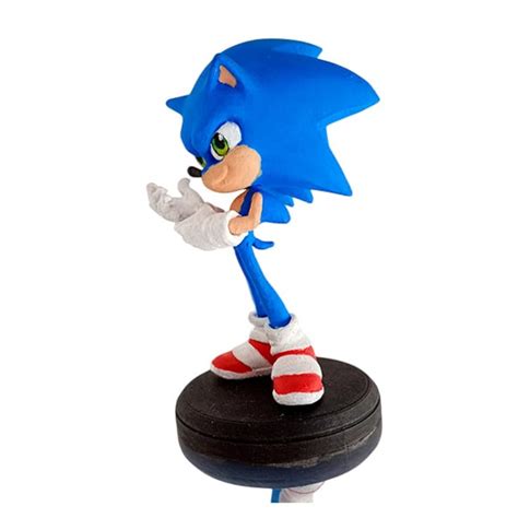 Sonic Action Figure 12cm Pintado à Mão Impressão 3d Elo7