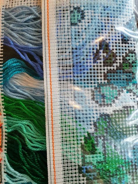 Diy Needlepoint Pillow Kit Map Of The World Half Etsy