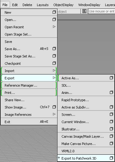 exporting from alias