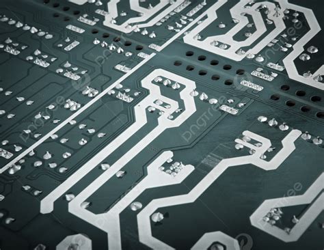 Circuit Board From The Computer Closeup Computing Transistor Abstract Photo Background And