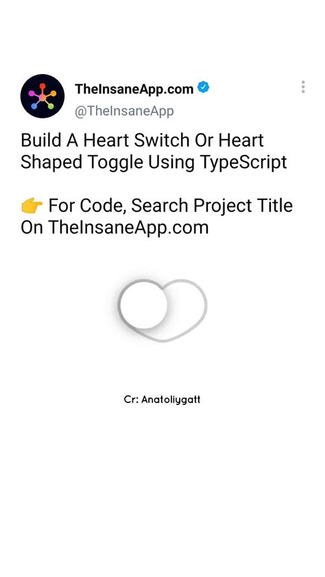 Typescript Project With Source Code Build A Heart Switch Or Heart