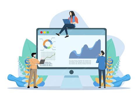 Premium Vector Data Analyst Concept Vector Illustration With Business