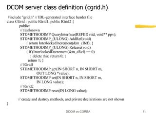 DCOM Comparison PPT Computing Technology Computing