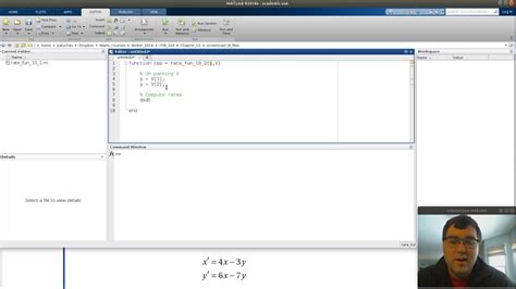 Example 102 From Chapter 10 Systems Of Odes Youtube