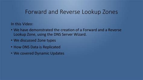 Learn How To Create A Forward And Reverse Lookup Zone Server Academy