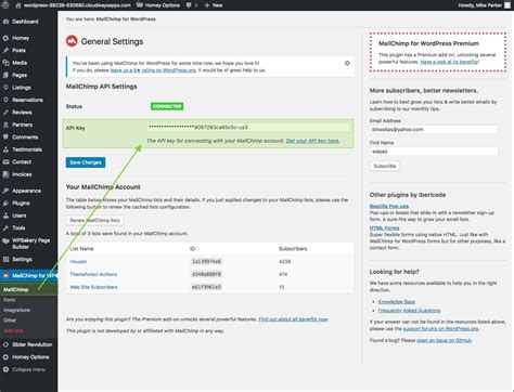 Mailchimp Api Setup Favethemes