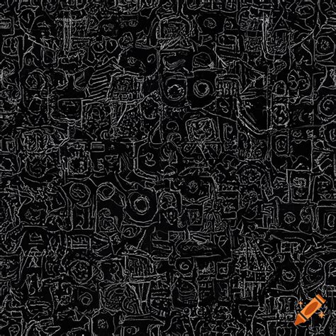 randomly generated black geometric pattern on craiyon