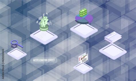 Accelerator Effect Concept On Abstract Design Stock Illustration
