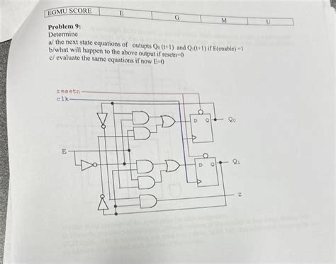 solved problem 9 determine a the next state equations of