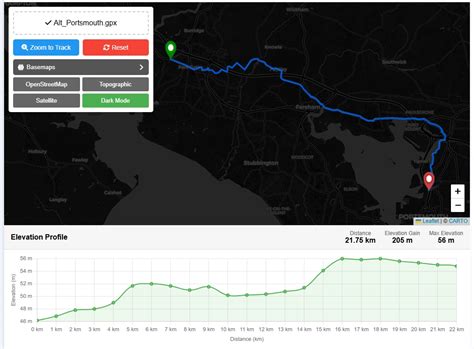 Gpx File Viewer Get Elevation Profile Free Online Map Tool