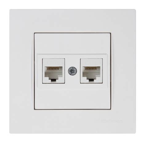 Priza Dubla Utp Cat6 Montaj Incastrat