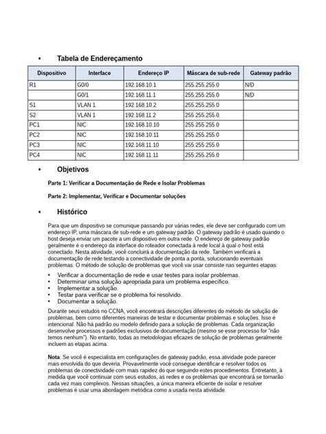10 3 5 Packet Tracer Troubleshoot Default Gateway Issues Pdf
