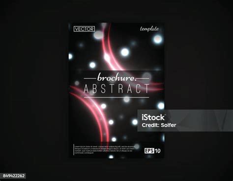 안내 책자 표지 디자인 엽서 격리입니다 2d 배경 모션 개체 미래입니다 포스터 전단지 포스터 명함 및 기타 프로젝트 벡터 일러스트 레이 션 0명에 대한 스톡 벡터 아트 및