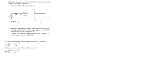 solved 22 consider the linear time invariant series rlc
