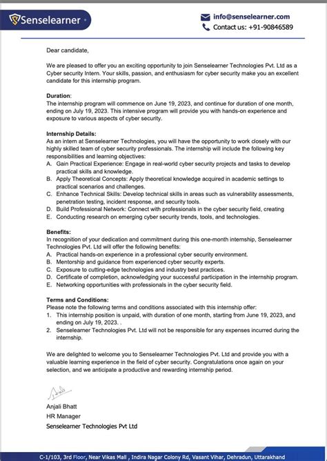 Nishchal Nishchal On Linkedin Cybersecurity Internshipprogram