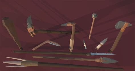 Lowpoly Tools And Weapons Pack 3d Tools Unity Asset Store
