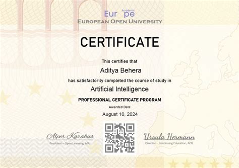 Aditya Behera On Linkedin Ai Artificialintelligence Certificate
