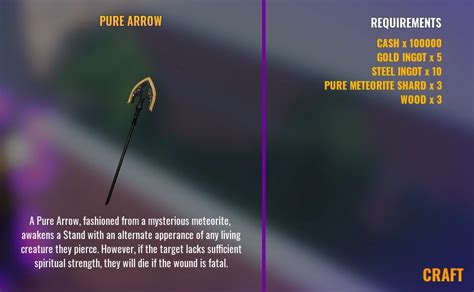 Pure Arrow Roblox Is Unbreakable Wiki Fandom