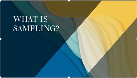 What Is Sampling