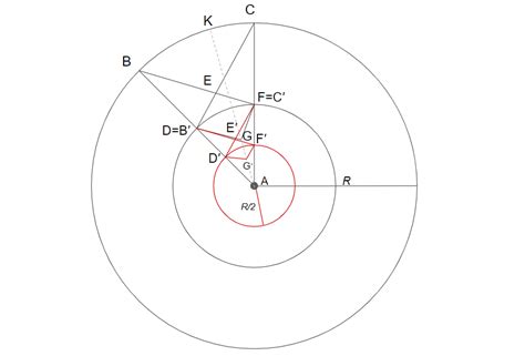 Draw Two Concentric Circles With Center A Draw A̅b̅ And A̅c Quizlet
