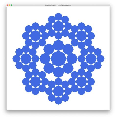 Octaflake With Python Turtle Source Code Python And Turtle