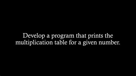Relaxing Java Programming Print Multiplication Table Asmr No Talking Youtube