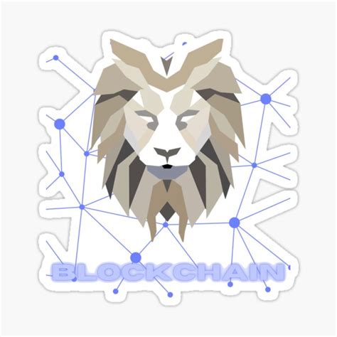 Leo Blockchain Sticker By Alycayre Redbubble