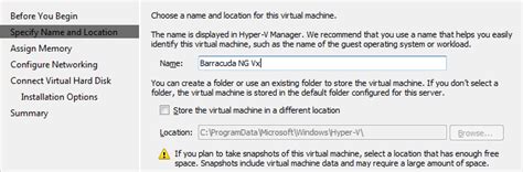 how to deploy a cloudgen firewall vx on hyper v barracuda campus