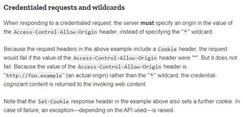 Should Not Return For Access Control Allow Origin · Issue
