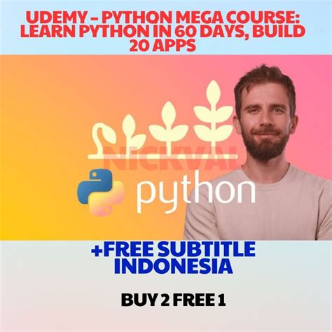 Jual Udemy Python Mega Course Learn Python In Days Build Apps Shopee Indonesia
