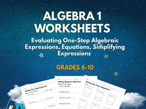 Algebra Practice Problems Grades Teaching Resources