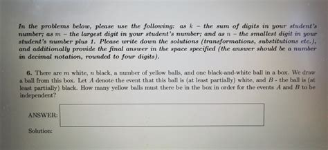 Solved In The Problems Below Please Use The Following As K Chegg Com