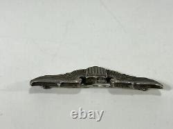 Vintage Wwii Military Army Air Corps Sterling Silver Pilot Aviator