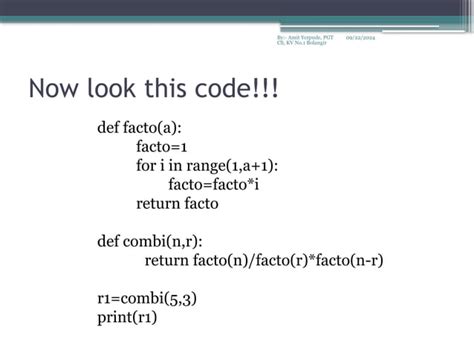Function In Python Function In Pythonpptx